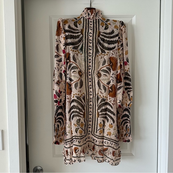 FARM Rio | Dresses | Farm Rio Sand Palms Paradise High Neck Mini Dress ...